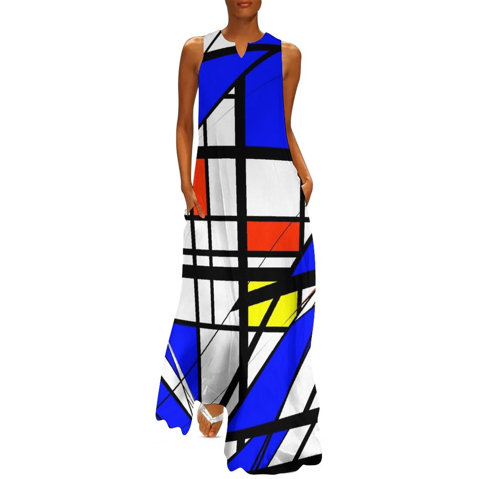 2025 De Stijl Dress Summer Mod 60s Mondrian Style Street Fashion Casual ...