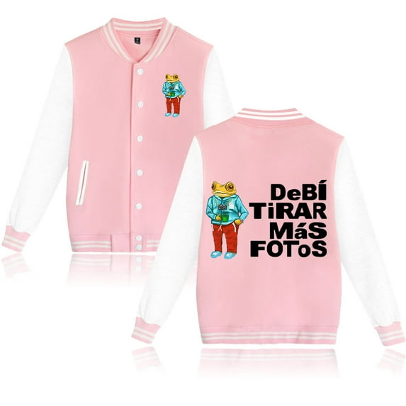 2025 DeBÍ TiRAR MáS FOToS Album Merch Unisex Baseball Jacket – Long ...