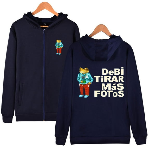 2025 DeBÍ TiRAR MáS FOToS Album Merch Zipper Hoodie – Unisex Full-Zip ...