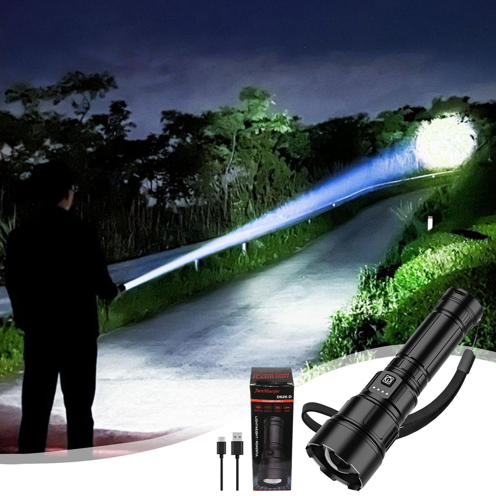 2025 Deals! Hiroekza Sports and Outdoors Multi Functional Strong Light ...