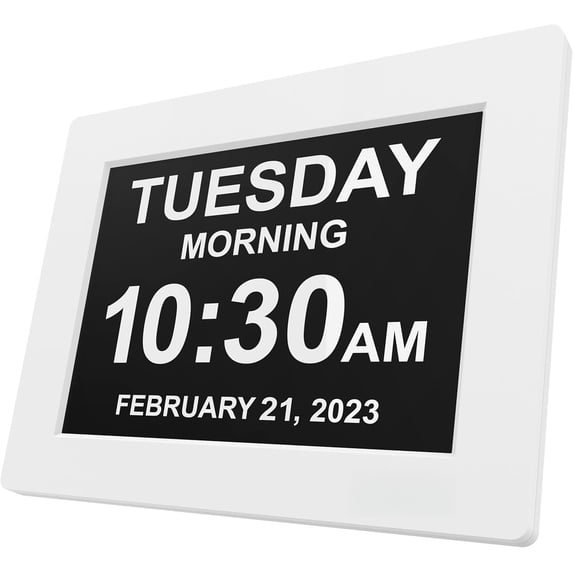 ? 2025? Dementia Digital Clock for Seniors, Large Display with Custom ...