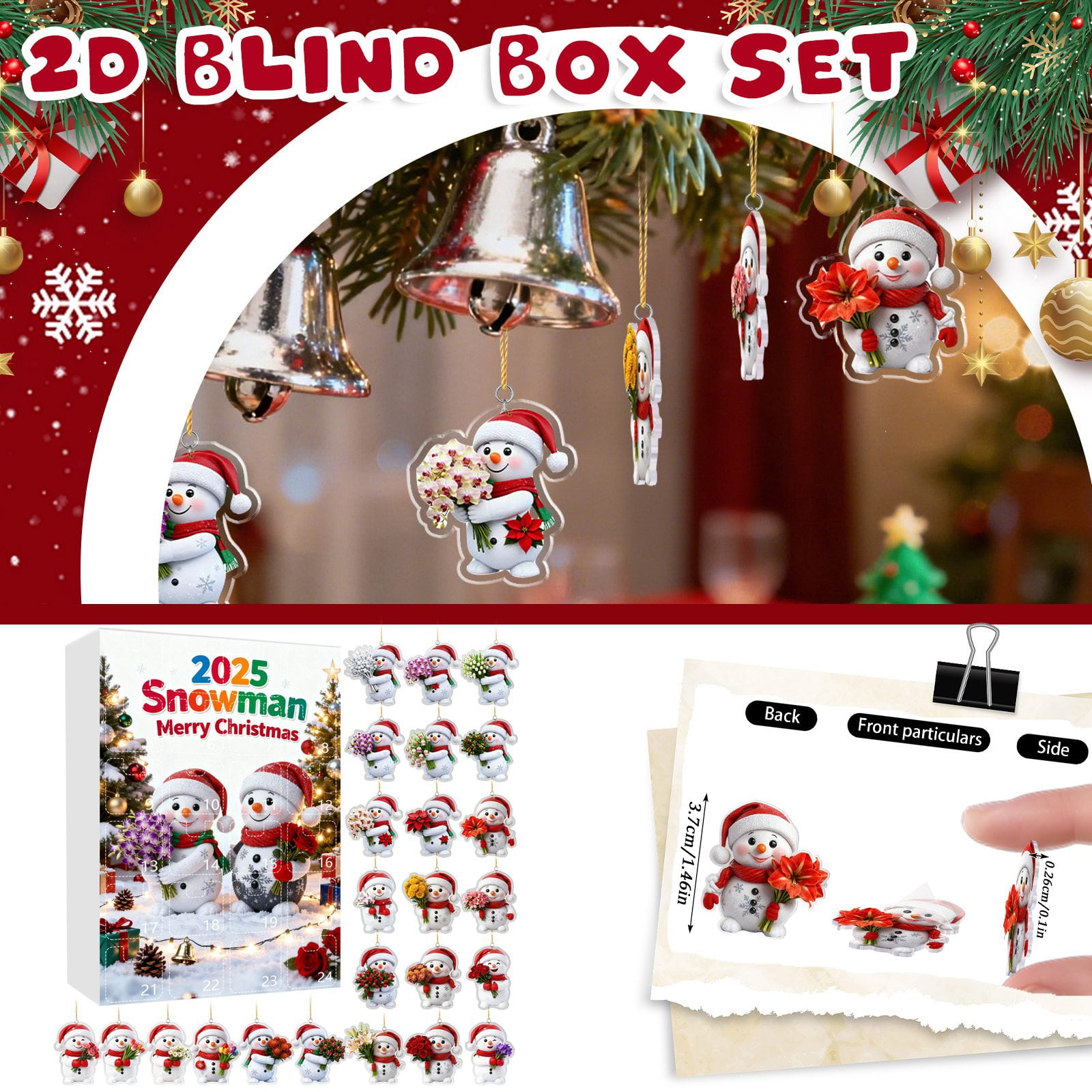 2025 Dentist Advent Calendar, Costume Party Themed Ornaments, Christmas Advent Calendar Acrylic ...