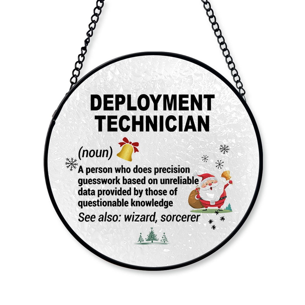 2025 Deployment Technician Stained Glass Window Hanging Christmas 2025 ...