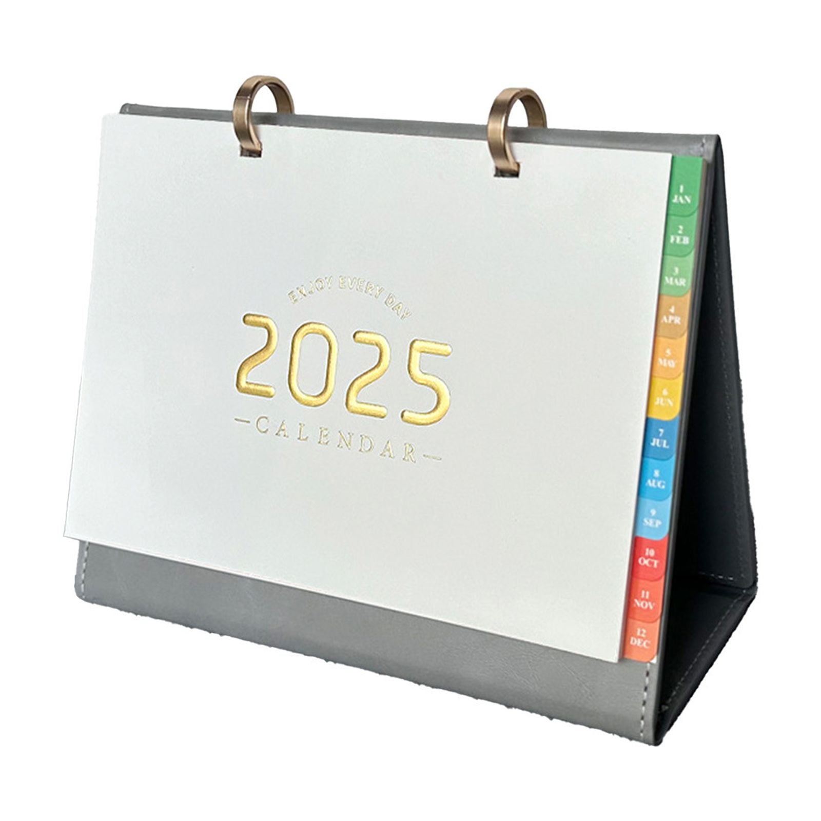 2025 Desk Calendar Premium Business Leather Frame Calendar Fashion ...