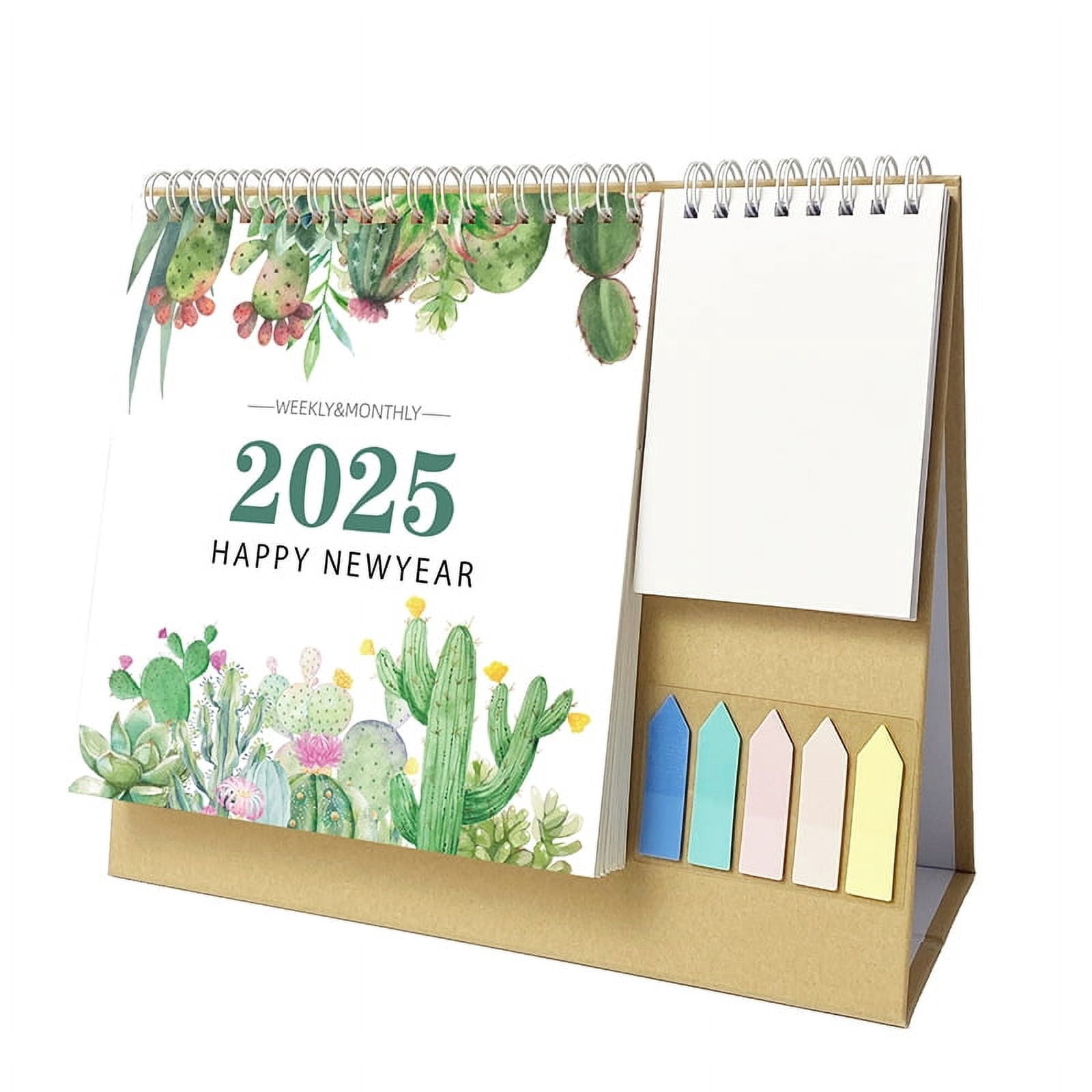 2025 Desk Standing Calendar Small Monthly Planner Table Office Calendar ...