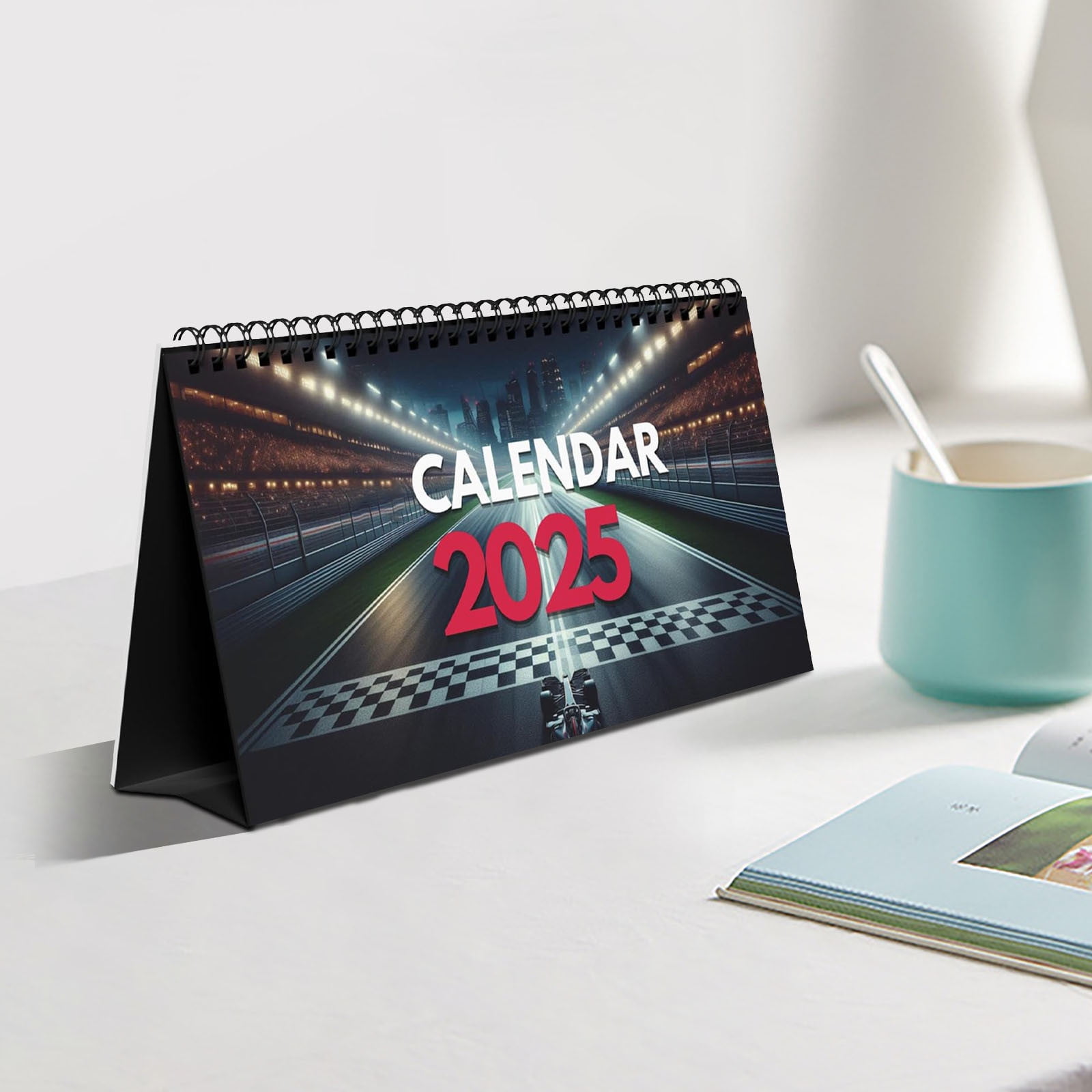 2025 Desktop Calendar Memorabilia f1 calendar 2025 Desk Calendar with ...