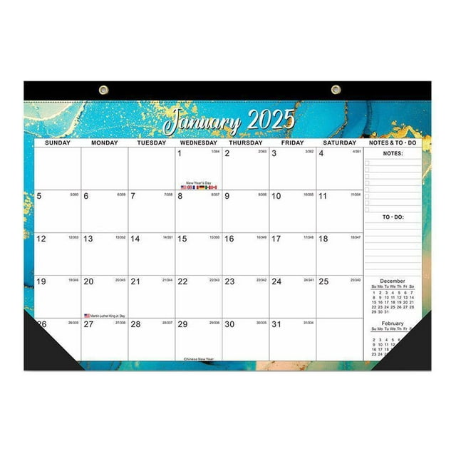 2025 Desktop Simple Calendar From January 2025 to June 2026 GXN R5G3 ...