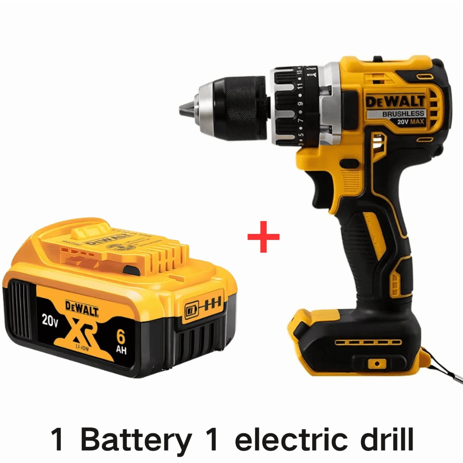2025 Dewalt 2000RPM Cordless Electric Drill Brushless Driver Adjustable ...