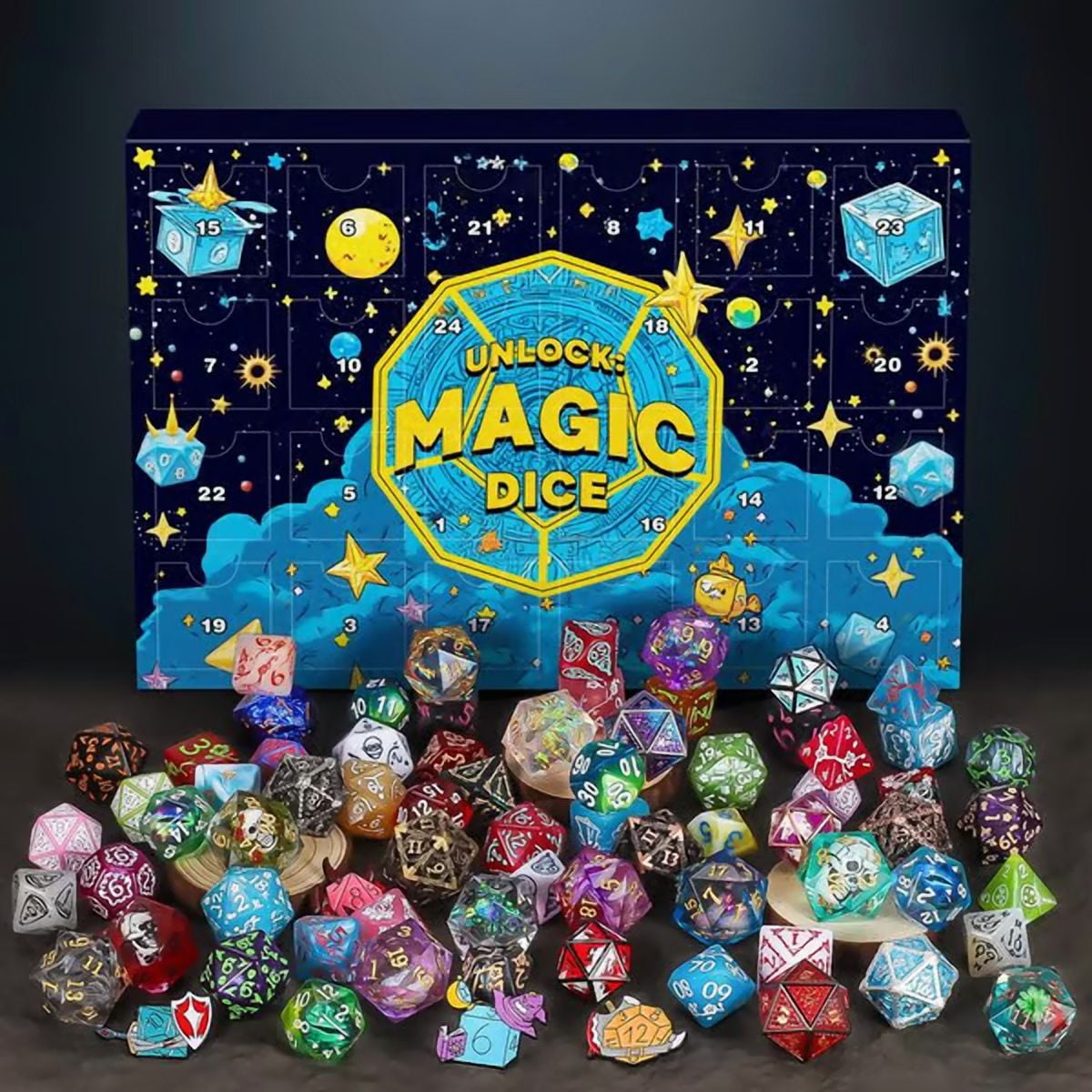 2025 Dice Advent Calendar – 24 Days of Mystery Dice for DND, MTG, RPG ...
