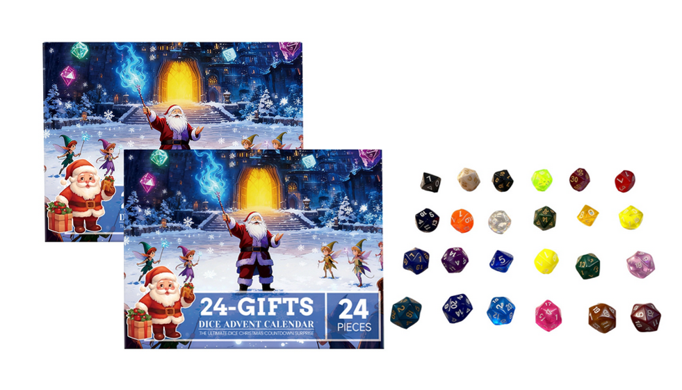 2025 Dice Advent Calendar - Mystery DND Dice Set Christmas Advent ...