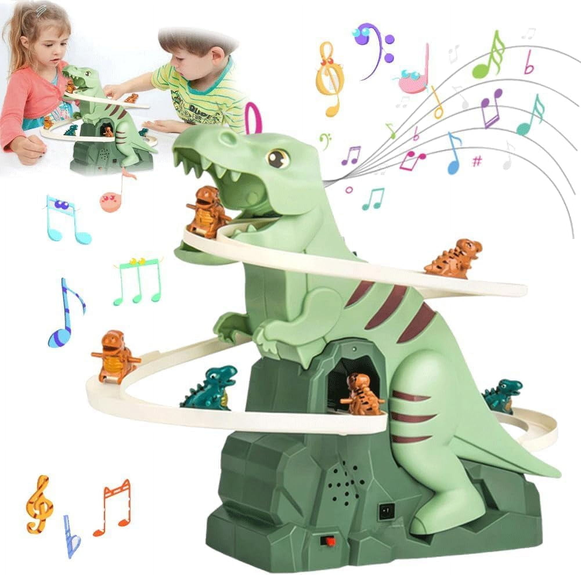 2025 Dinosaur Climbing Slide Music, Electric Dinosaur Climbing Stairs ...