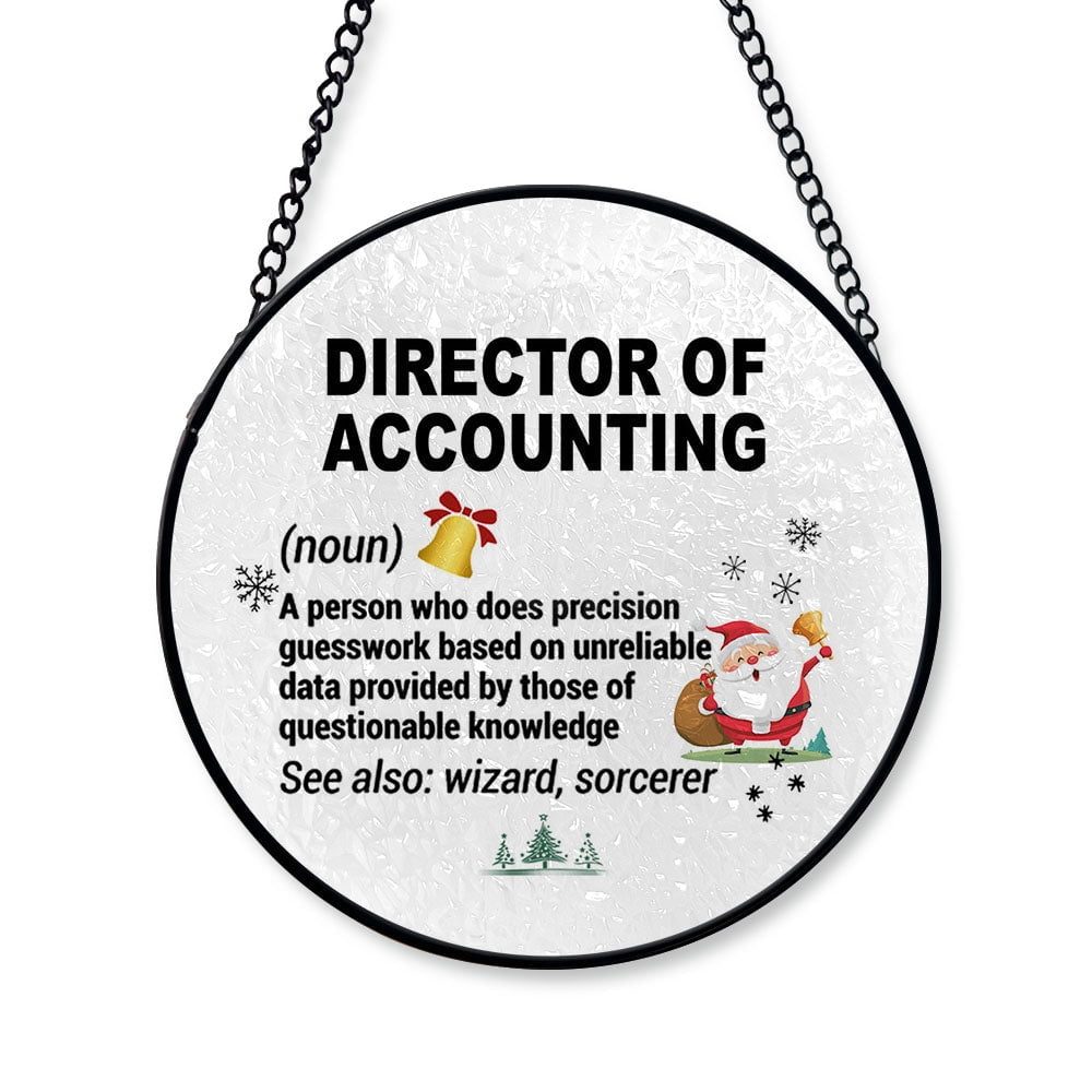 2025 Director Of Accounting Stained Glass Window Hanging Christmas 2025 ...