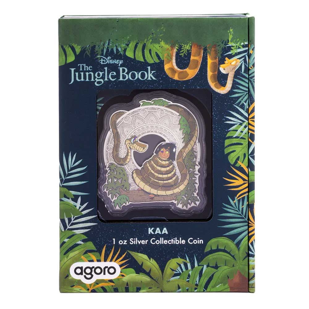 2025 Disney The Jungle Book Kaa 1 oz Silver Coin By Agoro Mintage of ...
