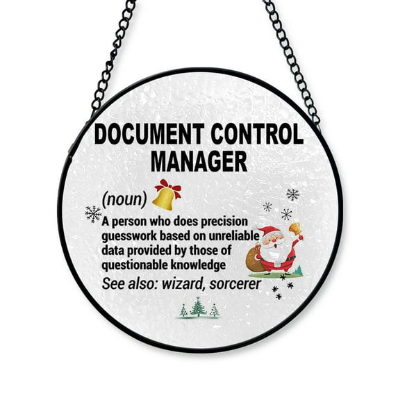2025 Document Control Manager Stained Glass Window Hanging Christmas ...