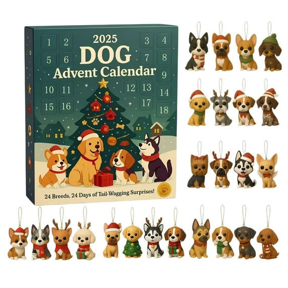 2025 Dog Advent Calendar - 24 Day Countdown with Collectible Charms for ...