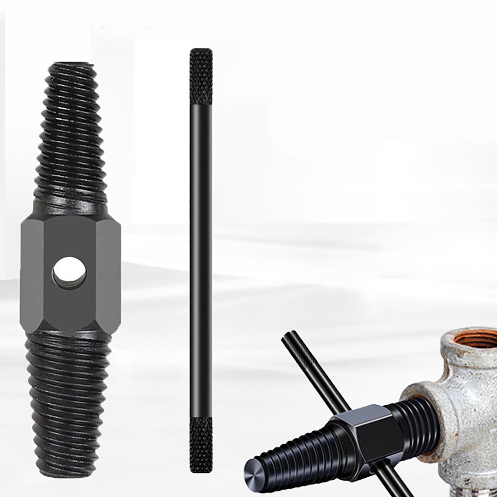 2025 Double Head Water Pipe Extractor Triangular Sliding Tooth Screw ...