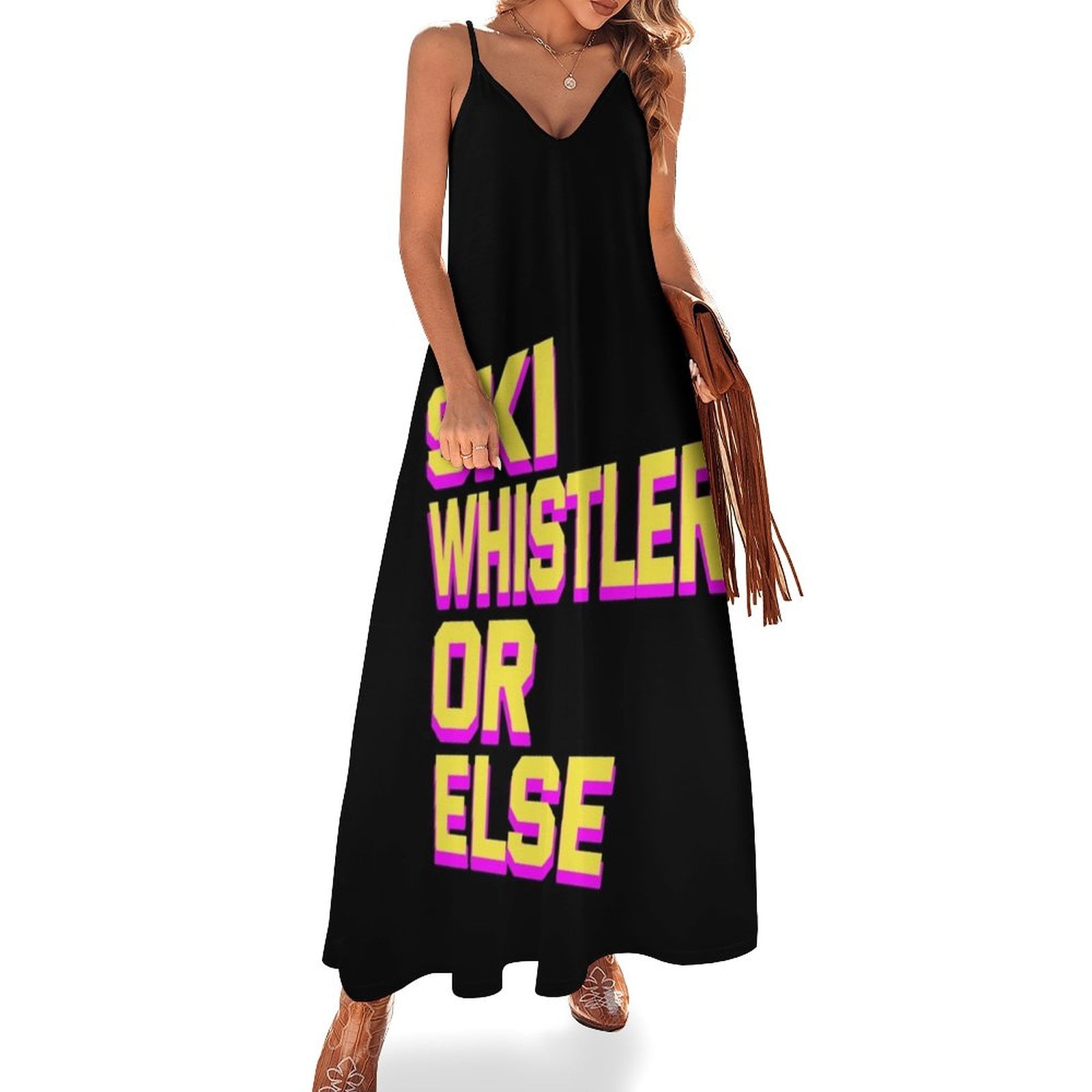 2025 Dress woman elegant and chic style korean gown Evening Sleeveless Else Or Whistler Ski ...