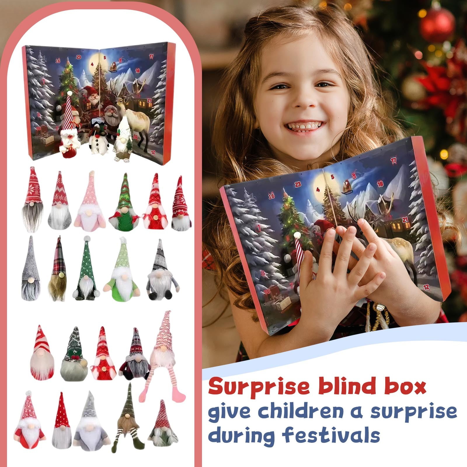 2025 Dwarf Advent Calendar Large Christmas Handcrafted Dwarf Advent ...