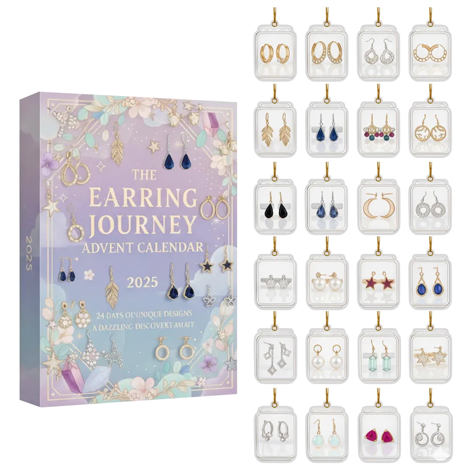 2025 Earring Journey Advent Calendar, 24 Days of Fashion Earrings ...