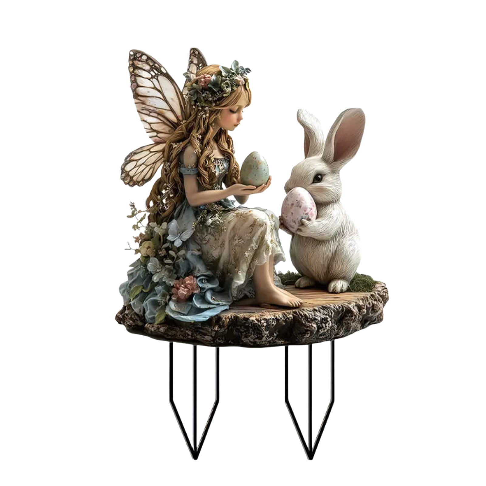 2025 Easter Bunny Decor Outdoor Rabbit Garden 2D Acrylic Signs Spring ...