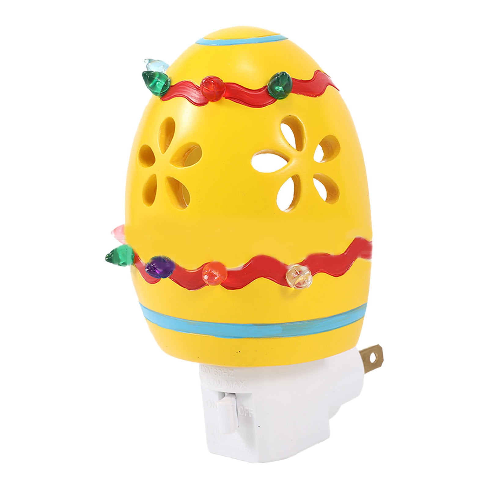2025 Easter Egg Flickering Nightlight Easter Night Light Plug Into Wall ...