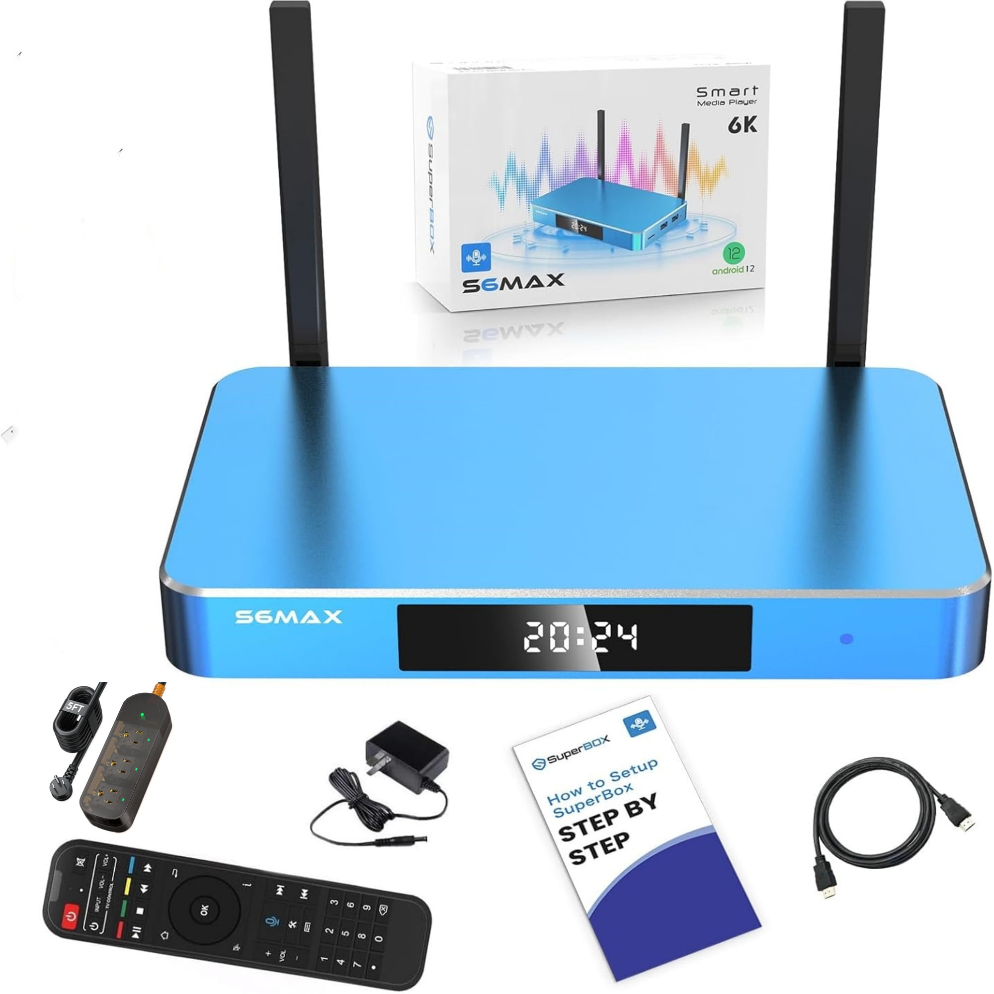 2025 Edition S6 Max TV Box, Superbox S6 Max with Voice Control, Free ...