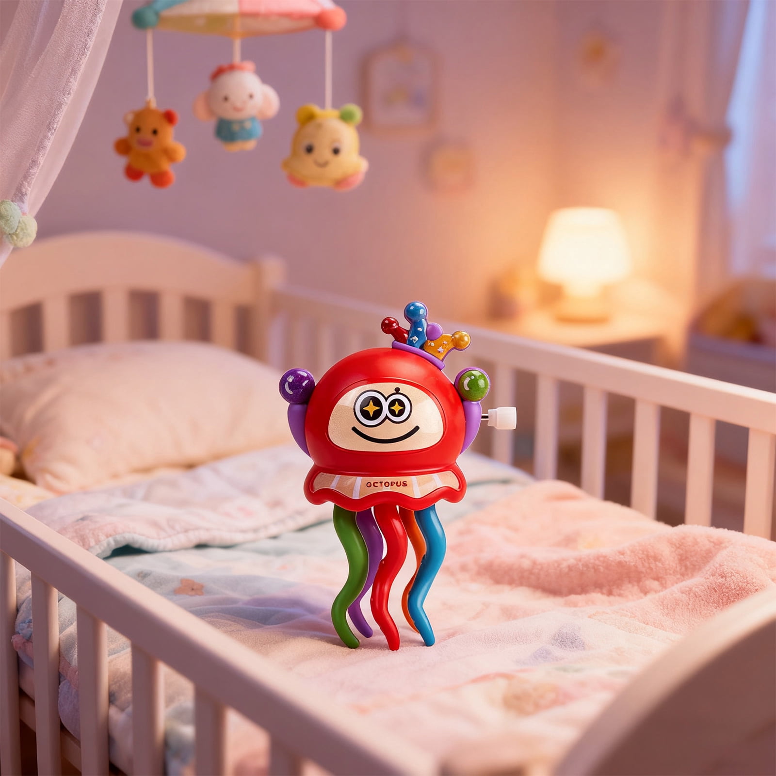 2025 Electric Dancing Octopus Toy, Crawling Dancing Automatic Obstacle ...