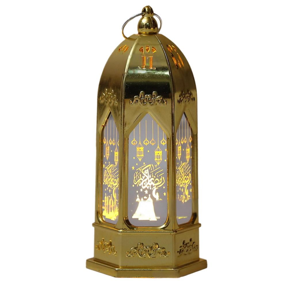2025-Electronic Lights Lantern Eid Mubarak Ramadan Lamp for Home ...