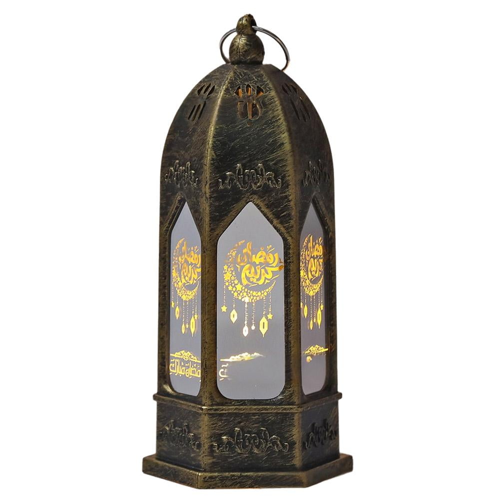 2025-Electronic Lights Lantern Eid Mubarak Ramadan Lamp for Home ...