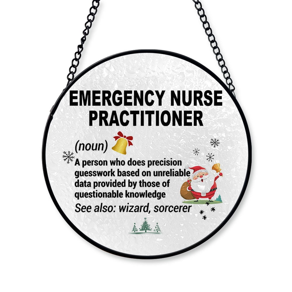 2025 Emergency Nurse Practitioner Stained Glass Window Hanging ...