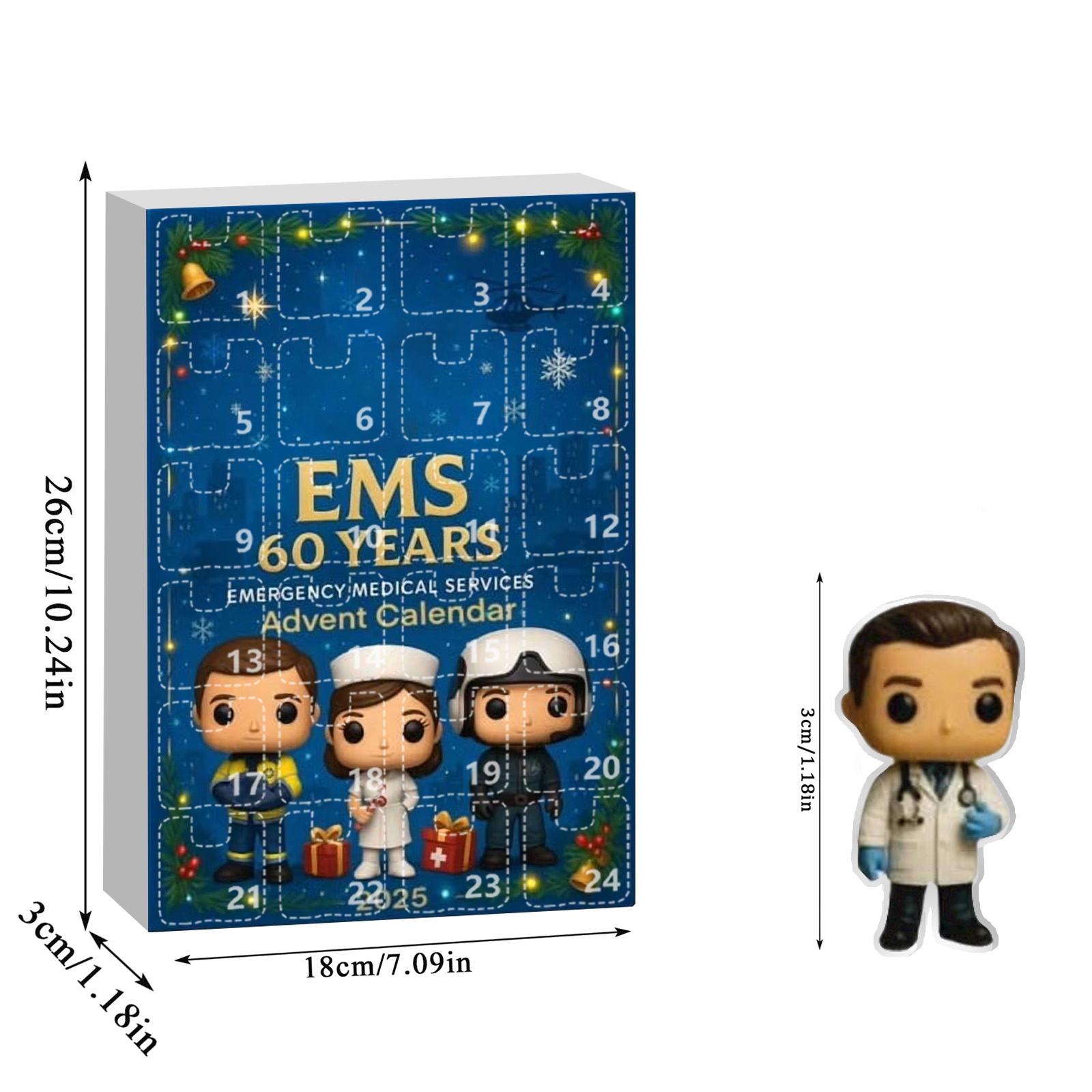 2025 Ems 60Th Anniversary Advent Calendar, 24 Collectible Figures ...