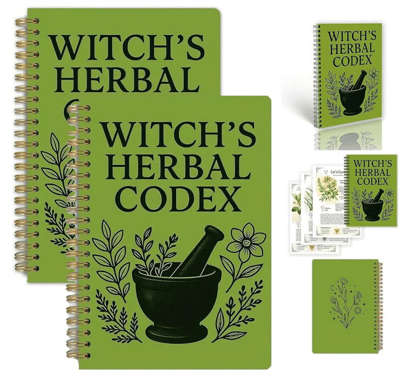 2025 The Enchanted Herbalist's Notebook - Witch's Herbal Codex, Vintage ...