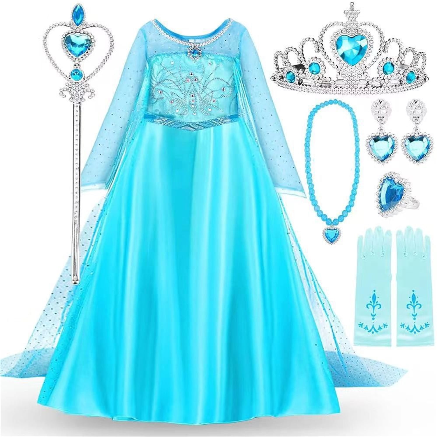 2025 Enchanted Snow Princess Dress for Kids: Sparkling Winter Fantasy ...