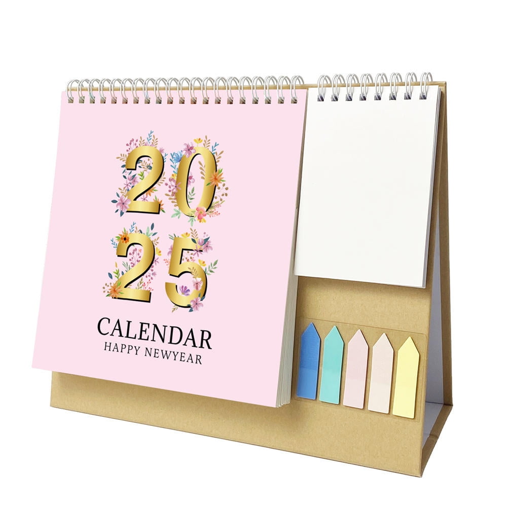 2025 English Calendar Desk Standing Calendar Small Monthly Planner ...
