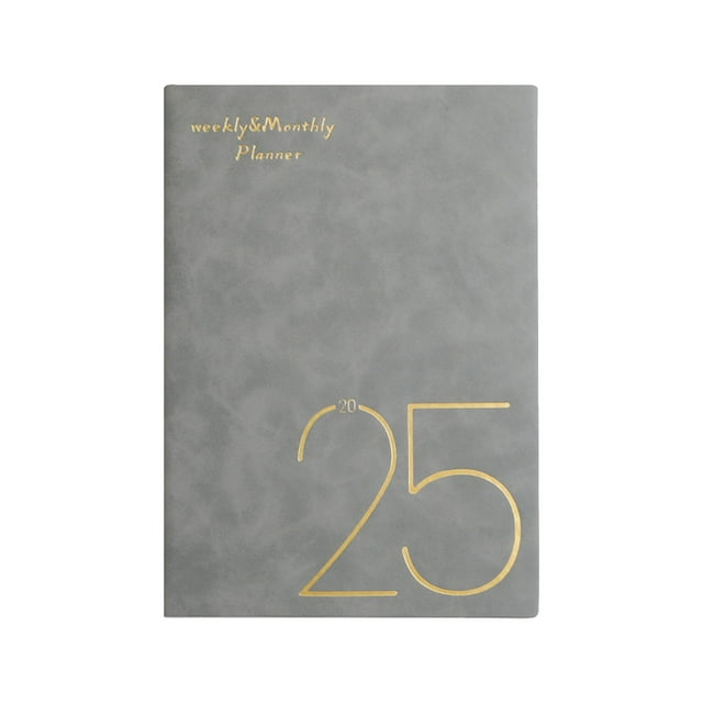 2025 English Schedule Notebook A5 Grey|2025 Academic Planner 2025 ...