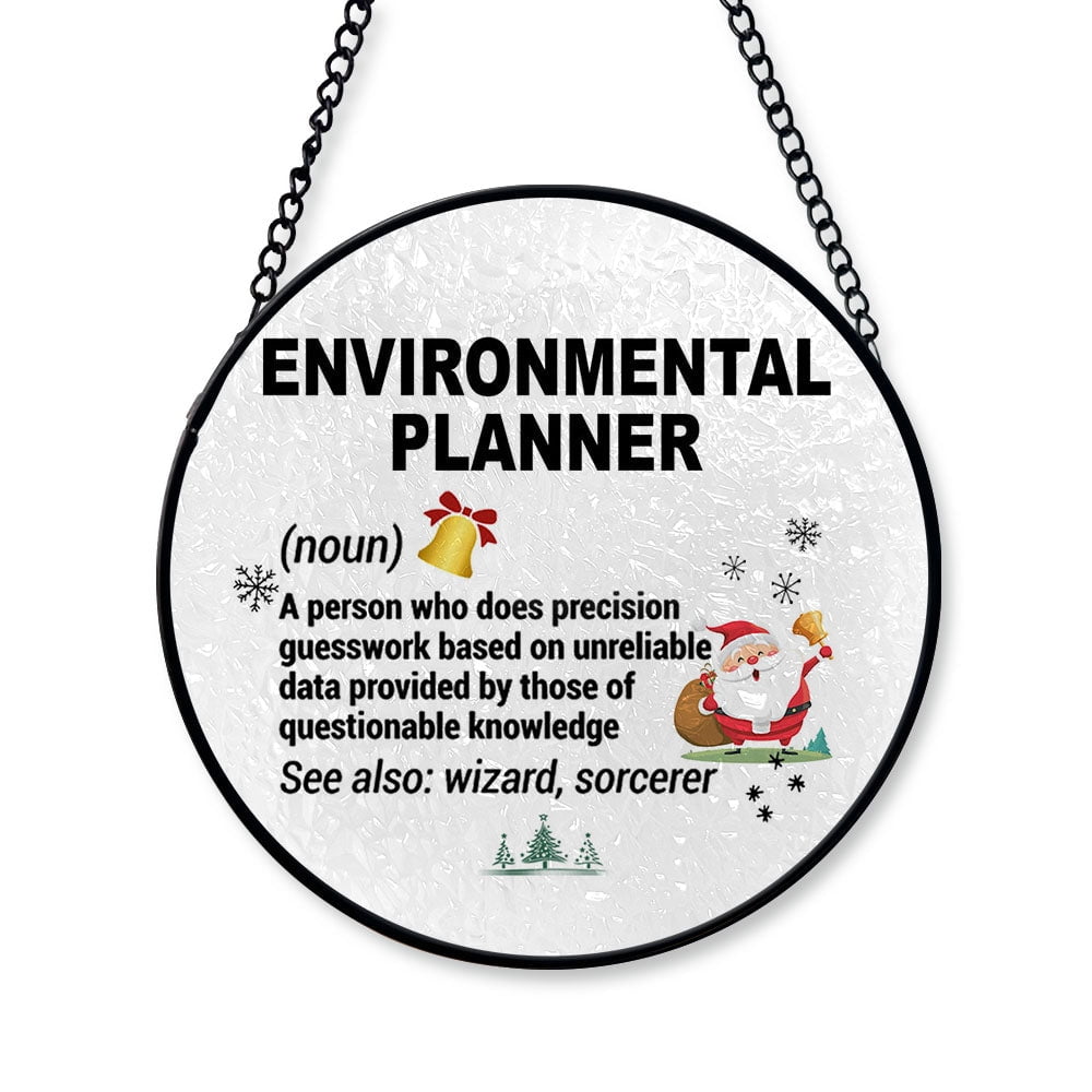 2025 Environmental Planner Stained Glass Window Hanging Christmas 2025 ...