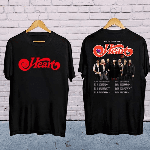 2025 An Evening With Heart Band Tour Shirt, Rock Band Heart 2025 Tour ...