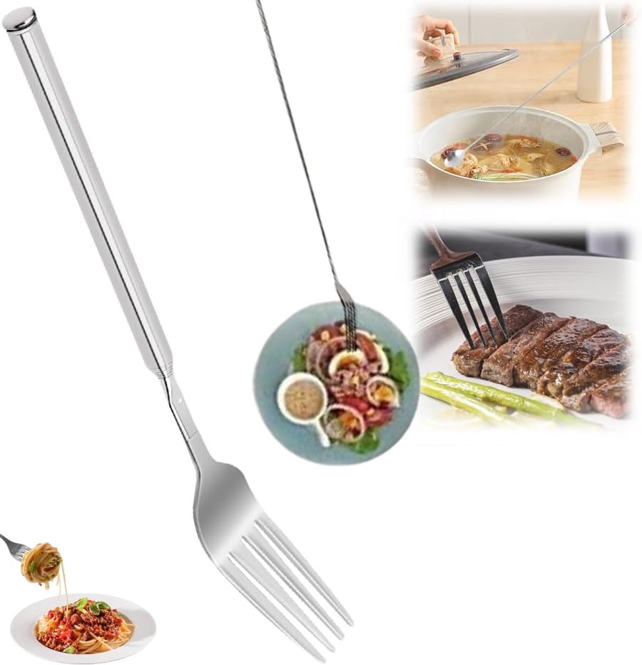 2025 Expandable Forks for Fruit Desser, Extra Long Fork Prank ...