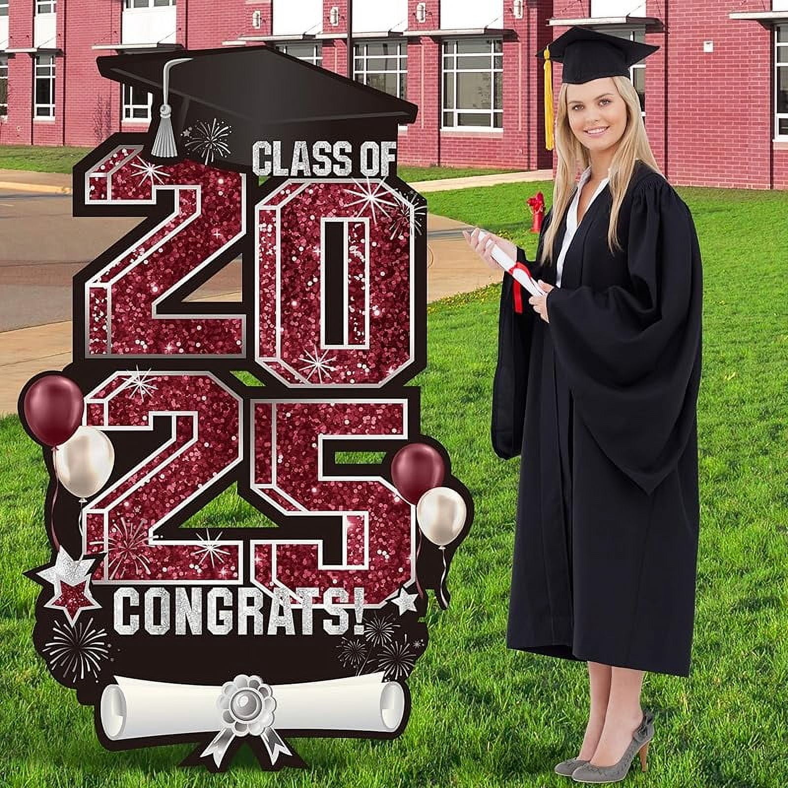2025 Extra Large 47.2 Inch Graduation Yard Sign Congrats Grad Lawn Yard ...