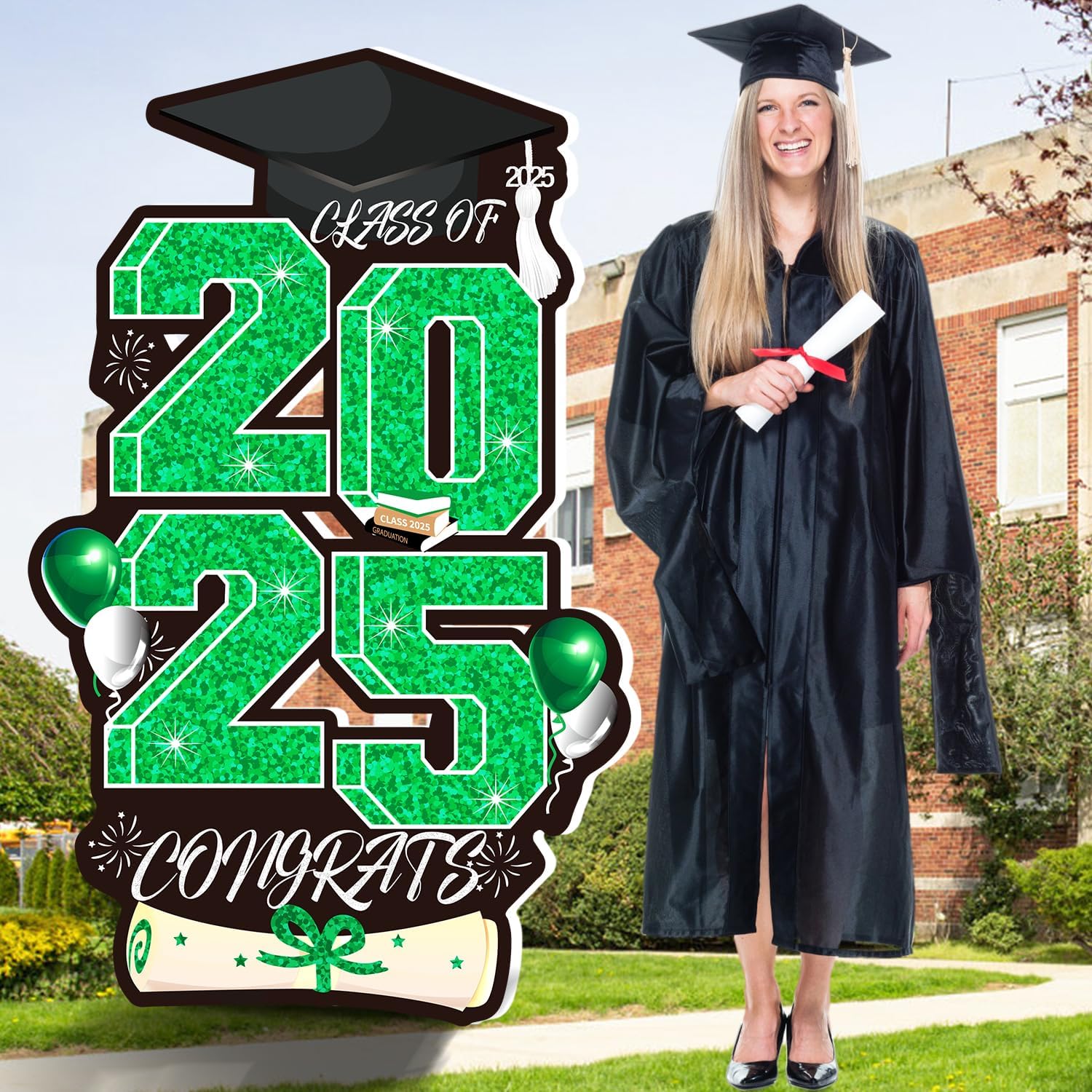2025 Extra Large Graduation Yard Signs - 47 Inch Class of 2025 Lawn ...