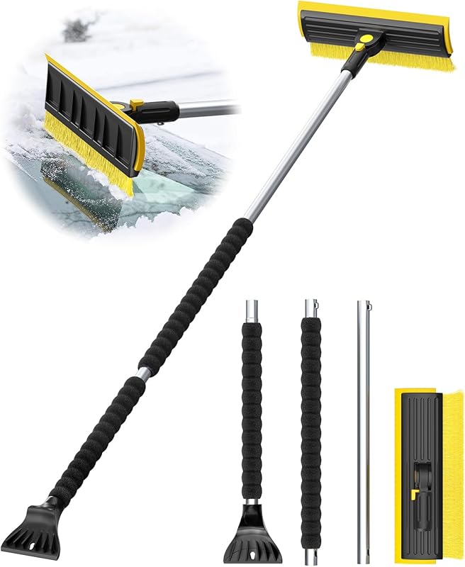 2025 Extra Long 55.7" Ice Scrapers for Car Windshield Multi-Functional ...