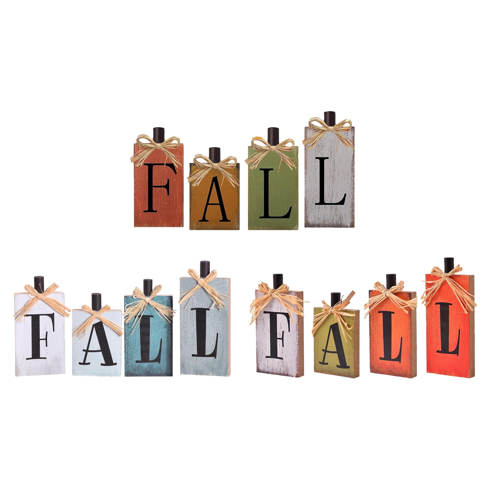 2025 Fall Home Decor Thanksgiving Signs - Vintage Farmhouse Block Signs ...