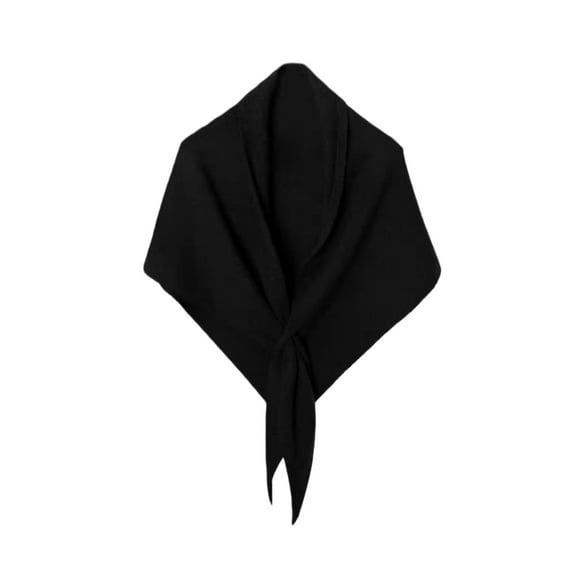 2025 Fall Winter Solid Color Triangle Shawl Wrap - Women's Warm ...