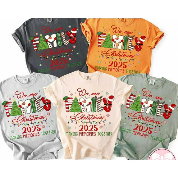 2025 Family Crew , Family Shirt Design, We Are Family , Festive Party ...