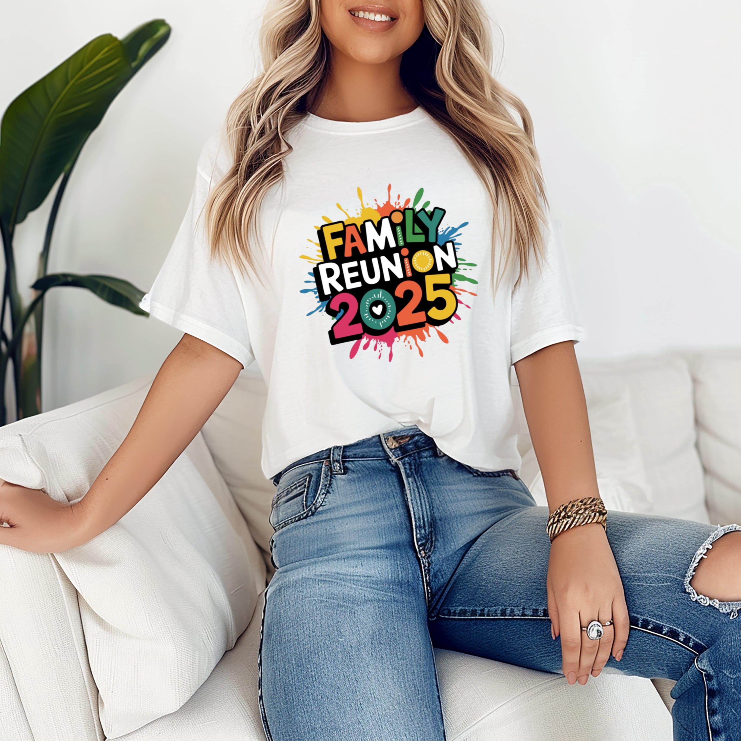 2025 Family Reunion T-Shirt With USA Family Gathering And Celebration ...