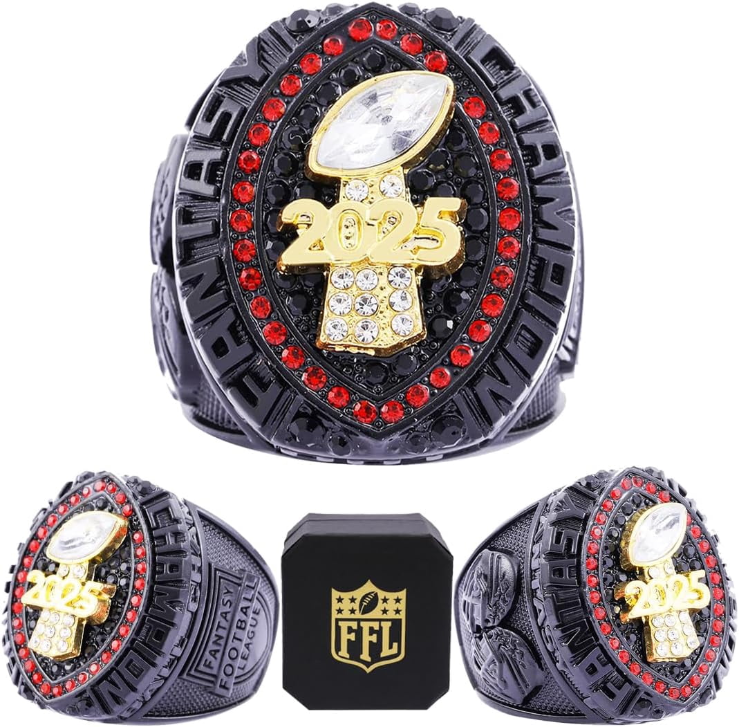 2025 Fantasy Football Championship Ring | Heavy FFL Trophy Ring | Tone ...