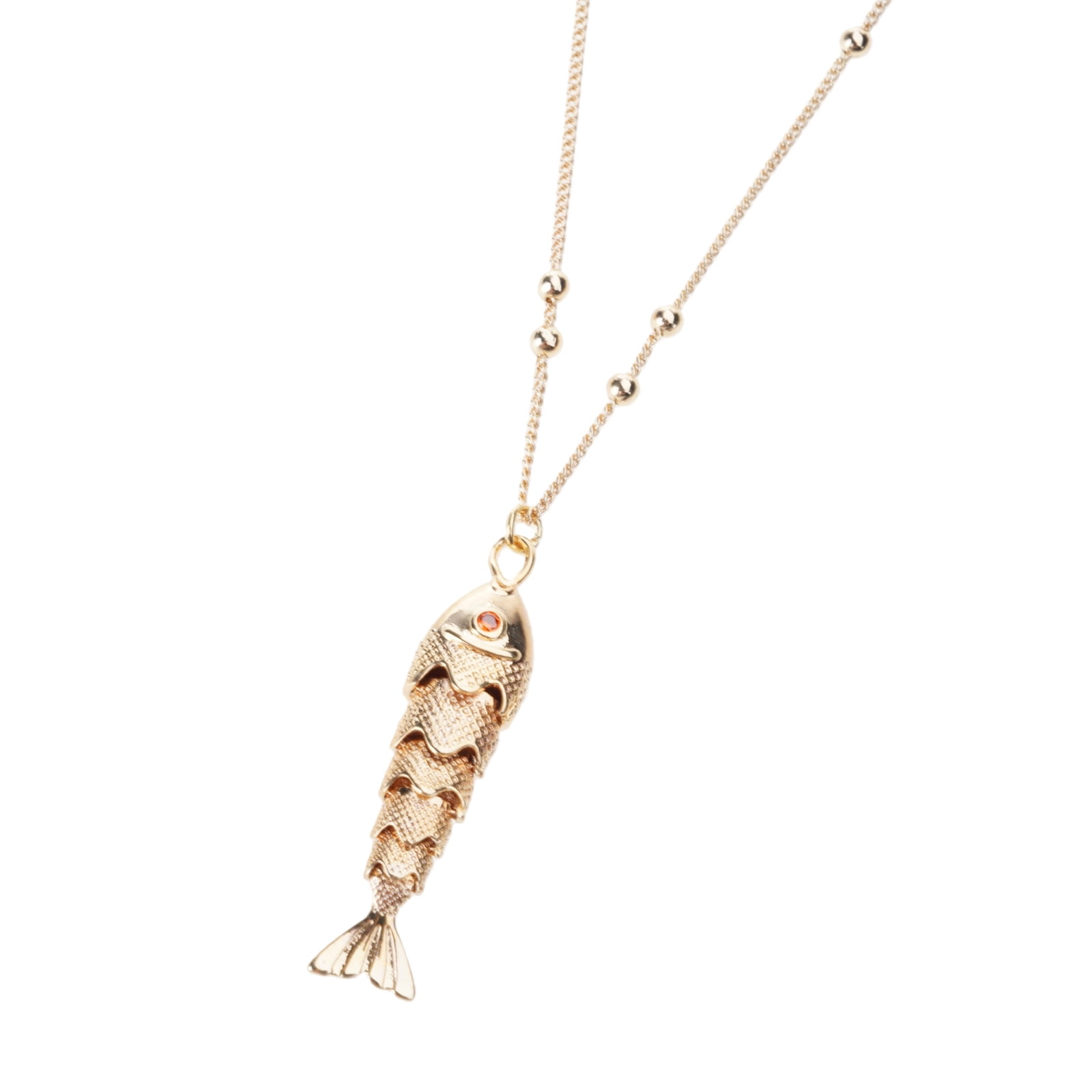 2025 Fashion Forward Fish Charm Collarbone Chain Necklace Adjustable ...
