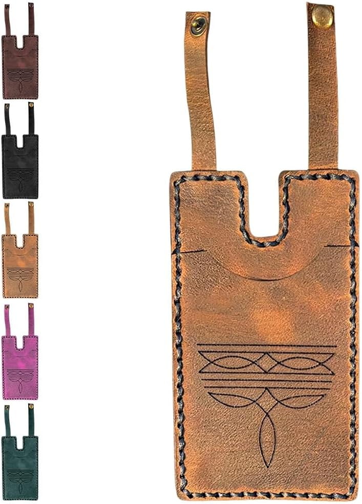 2025 Fashion Leather Wallet, Western Boot Wallet with Snap Strap ...