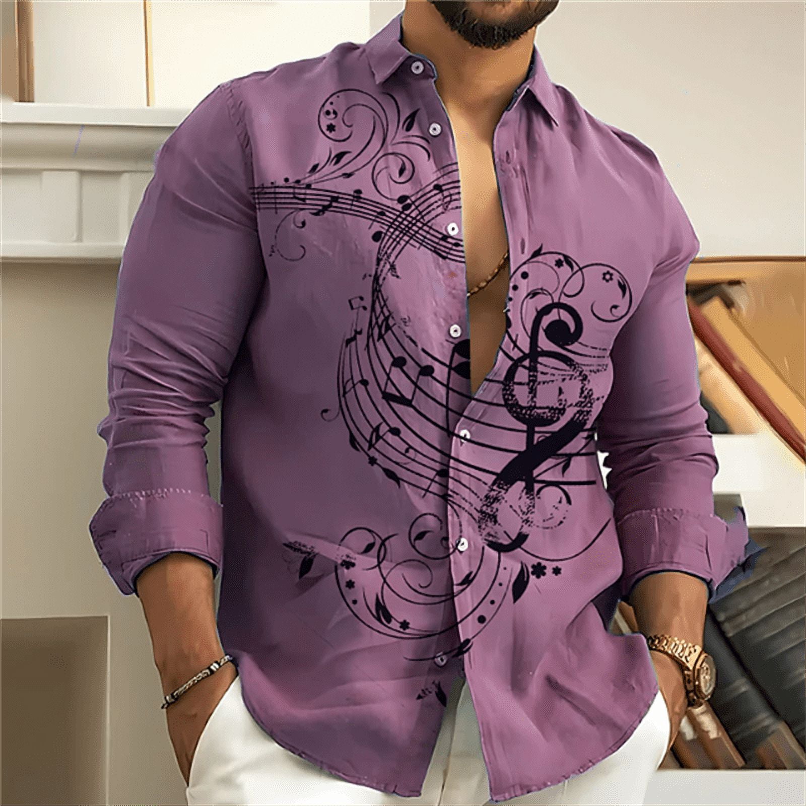 2025 Fashion Luxury Suit Lapel High Quality Men's Button-Down Shirt ...