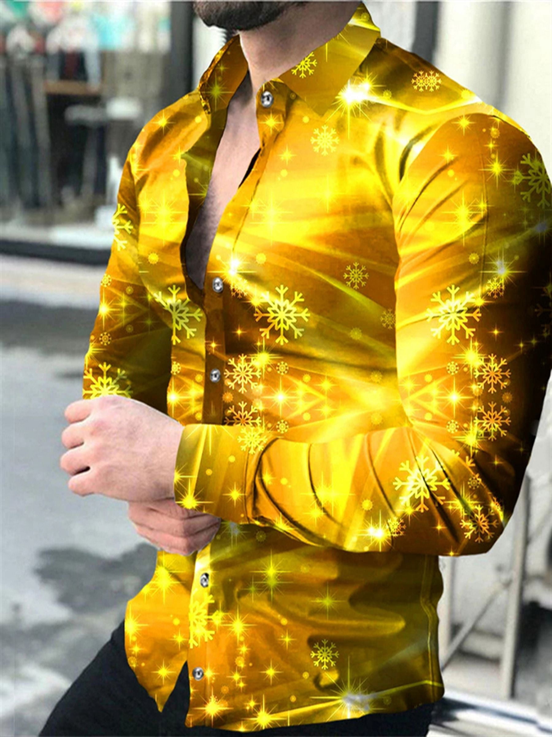 2025 Fashion Men's Tops Button Shirt Long Sleeve Designer Design Party ...